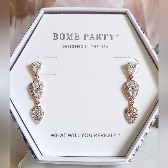 Bomb Party | Jewelry | Nwt Bomb Party April The Thrill Of The Day Cubic ...